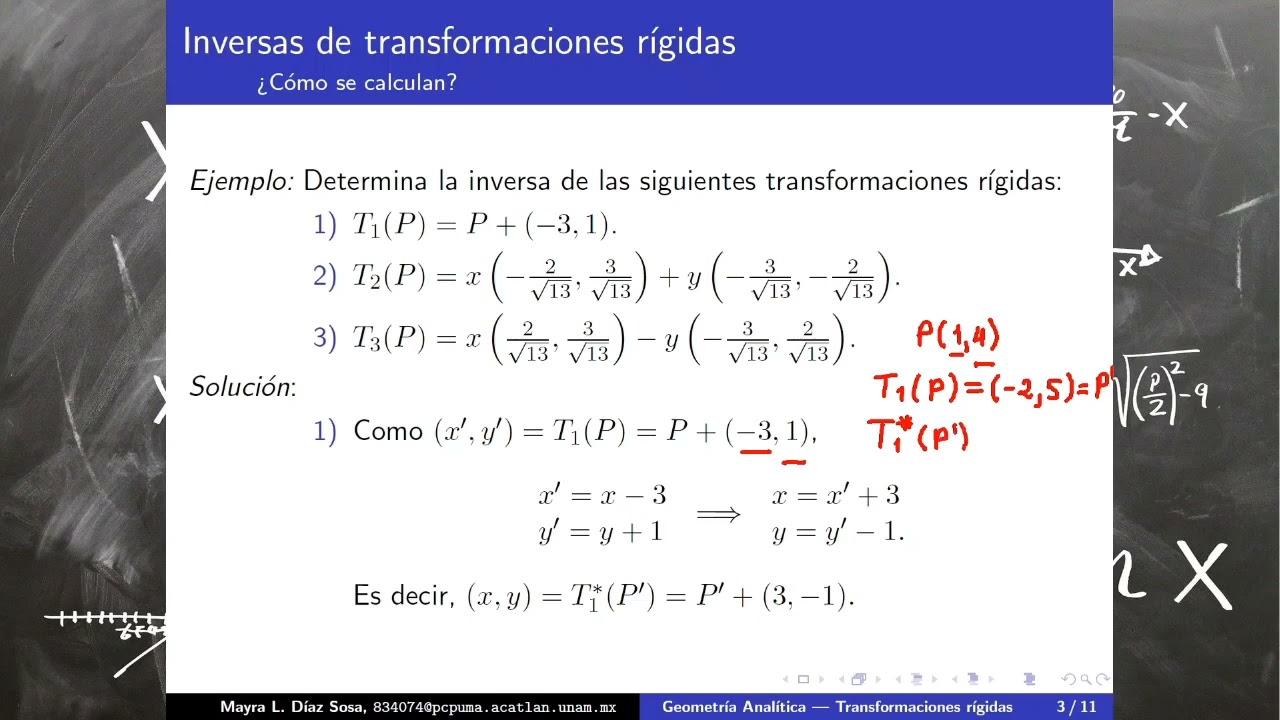 3 Inversas de transformaciones rígidas (Parte 2) - YouTube