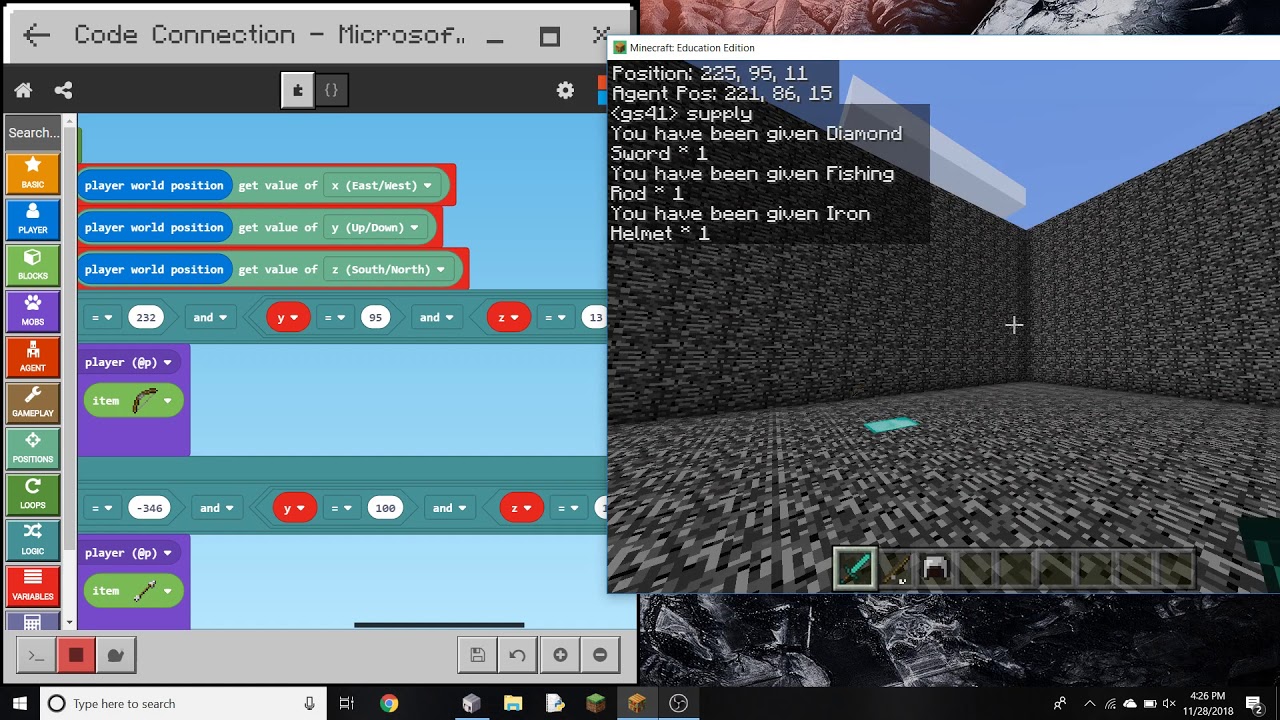 Minecraft MakeCode Project - Hans - YouTube