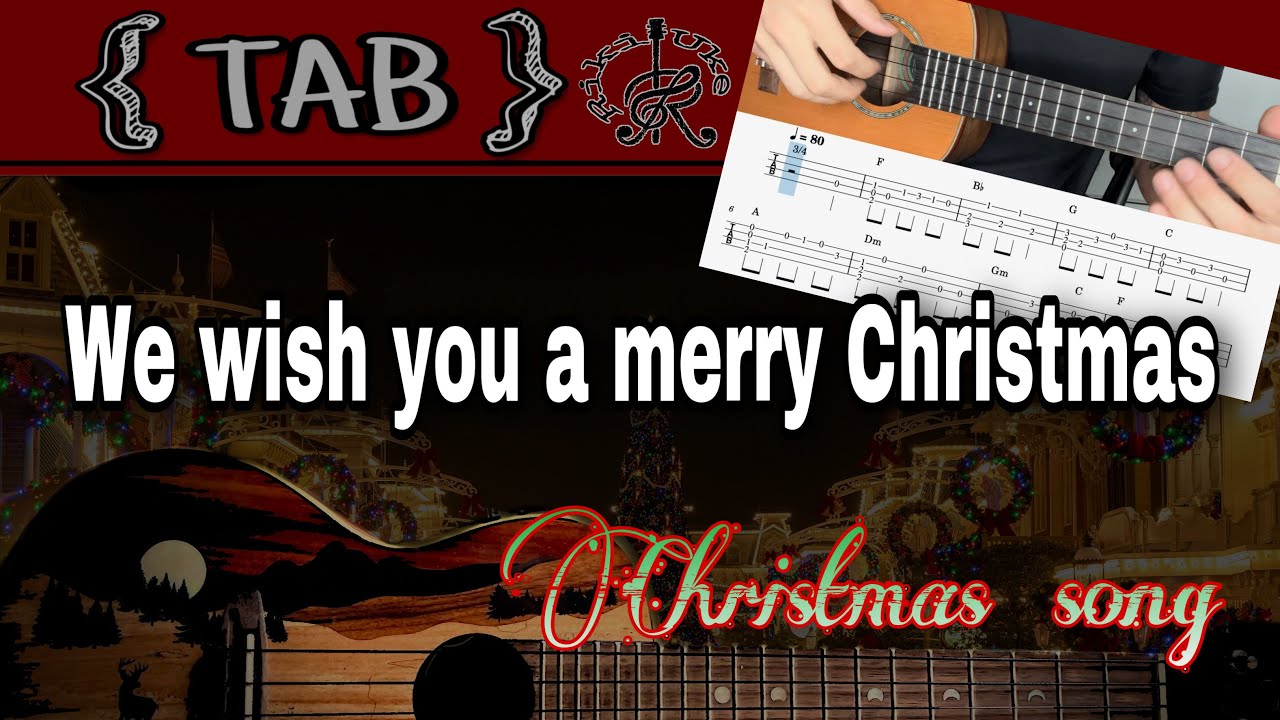 【TAB】We wish you a merry Christmas / Ukulele - YouTube