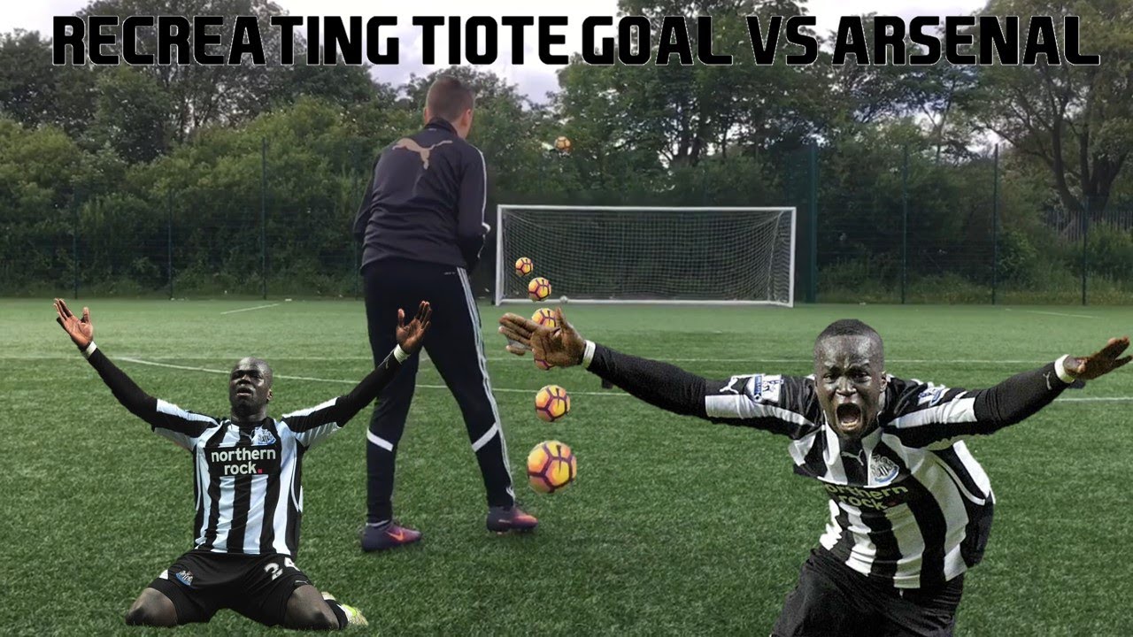 RECREATING TIOTE GOAL VS ARSENAL RIP TIOTE! - YouTube