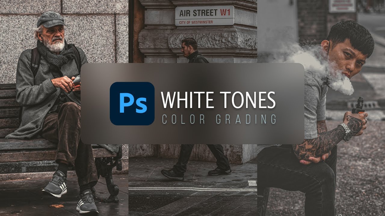 White Tones Color grading Photoshop | Photoshop Color Grading | White ...