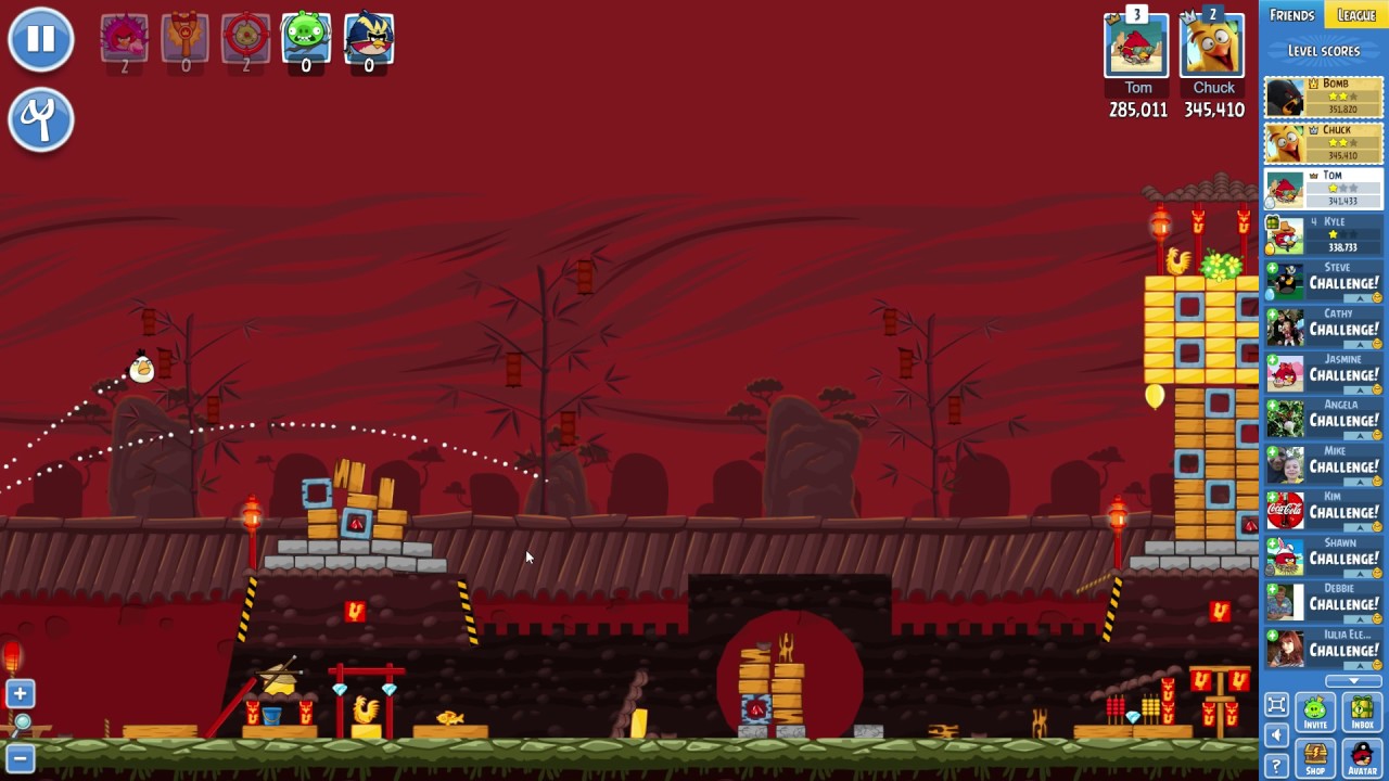 Angry Birds Friends on Facebook Year of the Rooster Tournament Level 6 ...