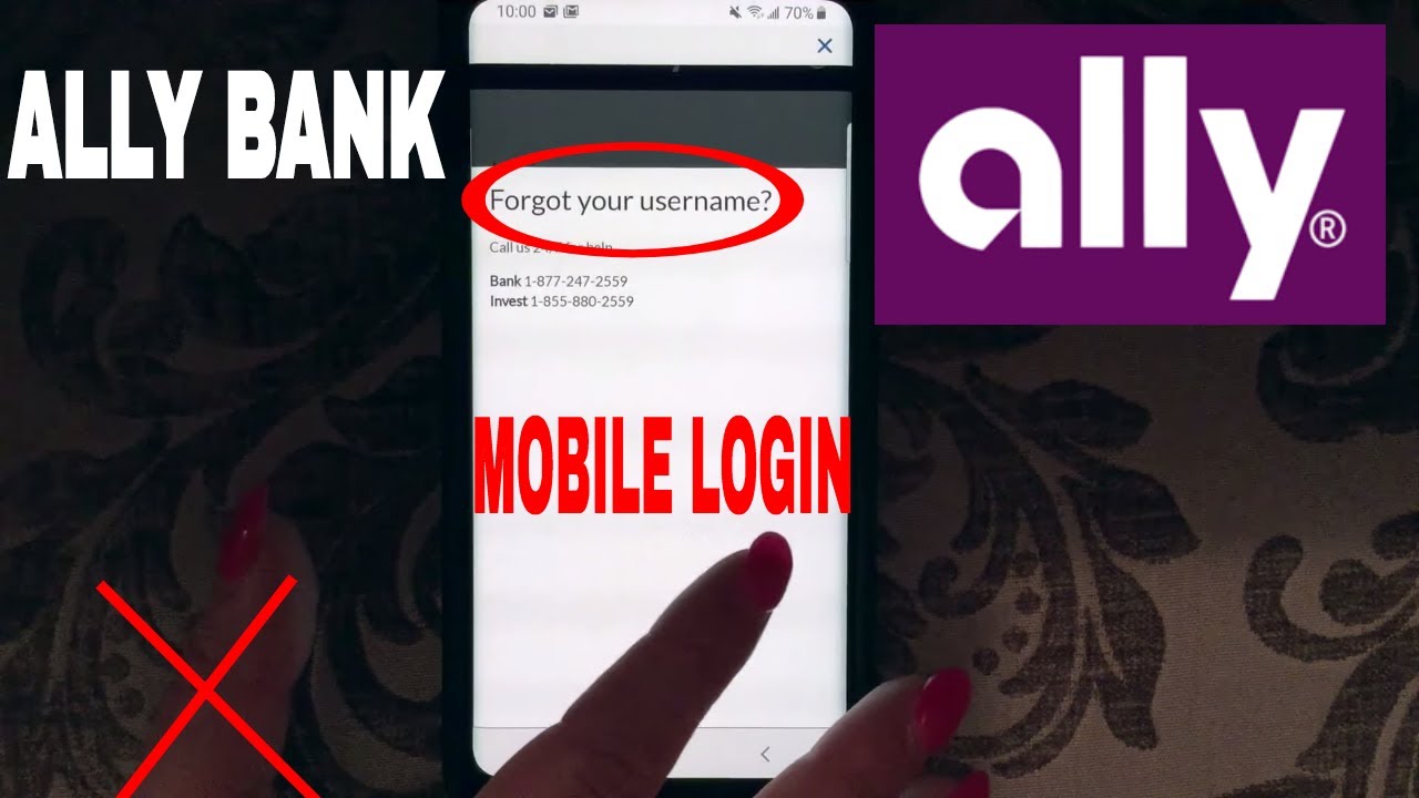 How To Register Login Find Password Ally Bank Mobile Website 🔴 - YouTube