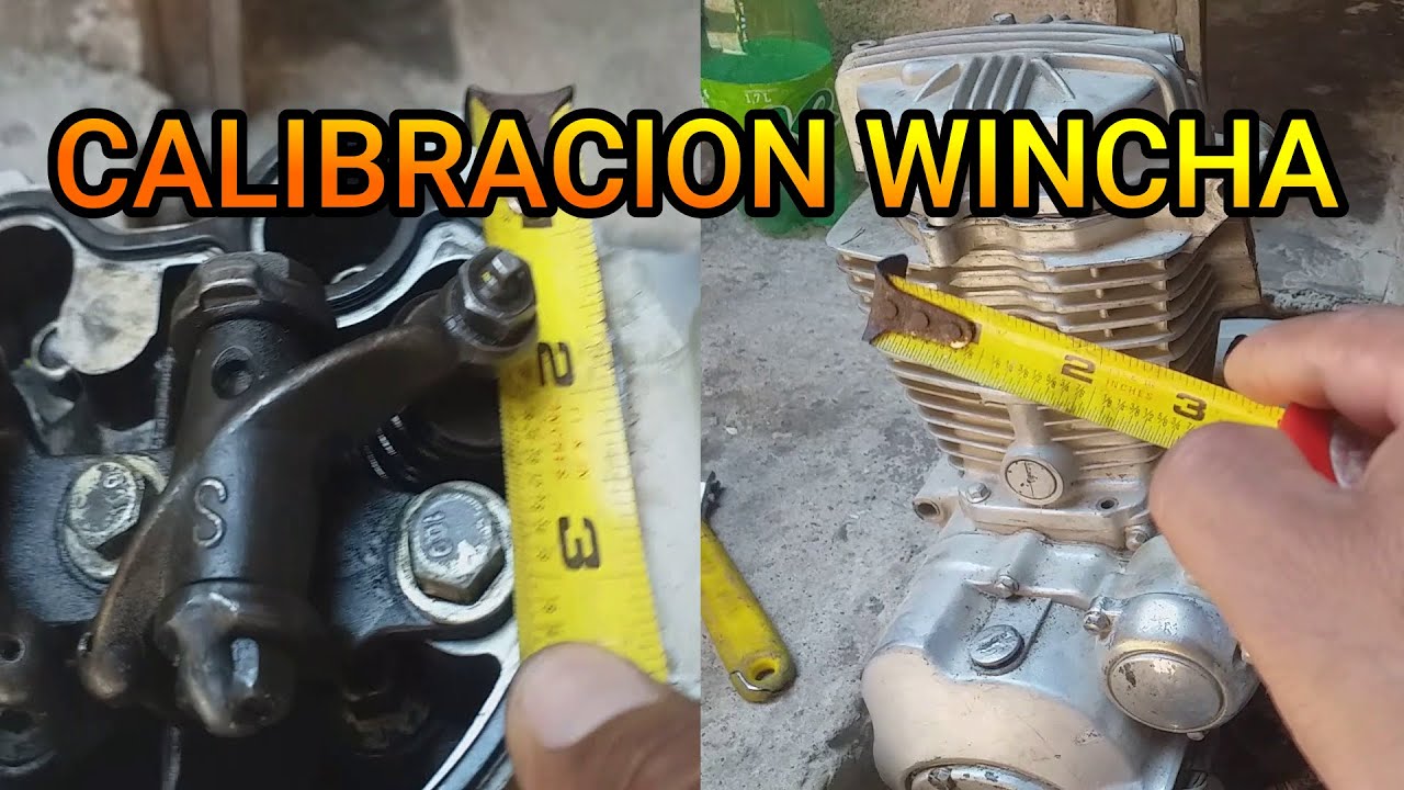 CALIBRAR VALVULAS DE MOTO (METODO WINCHA) - YouTube
