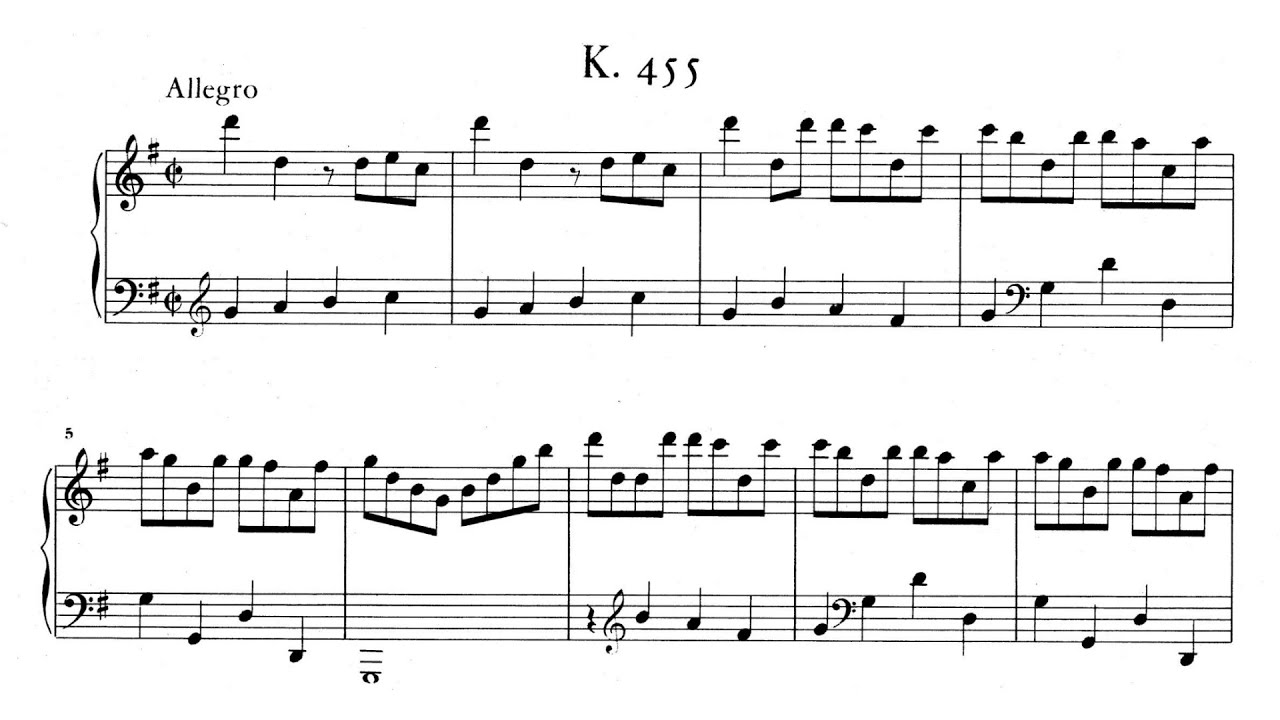 Scarlatti: Keyboard Sonata in G major, K.455 - YouTube