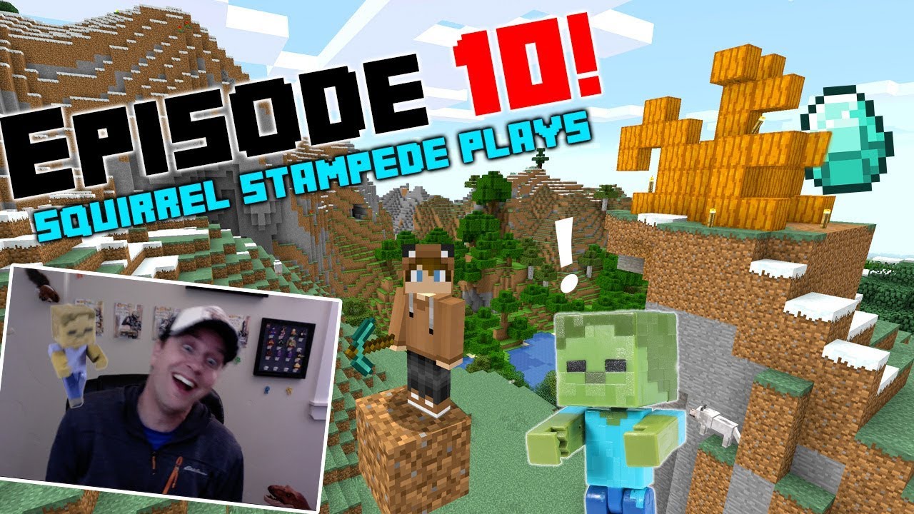 Squirrel Stampede Plays Minecraft Episode 10: Finding Diamonds? - YouTube