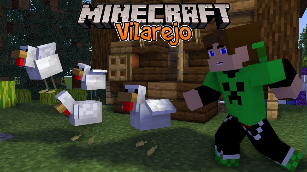 CRIEI UM GALINHEIRO - MINECRAFT VILAREJO - FARMING VALLEY - YouTube