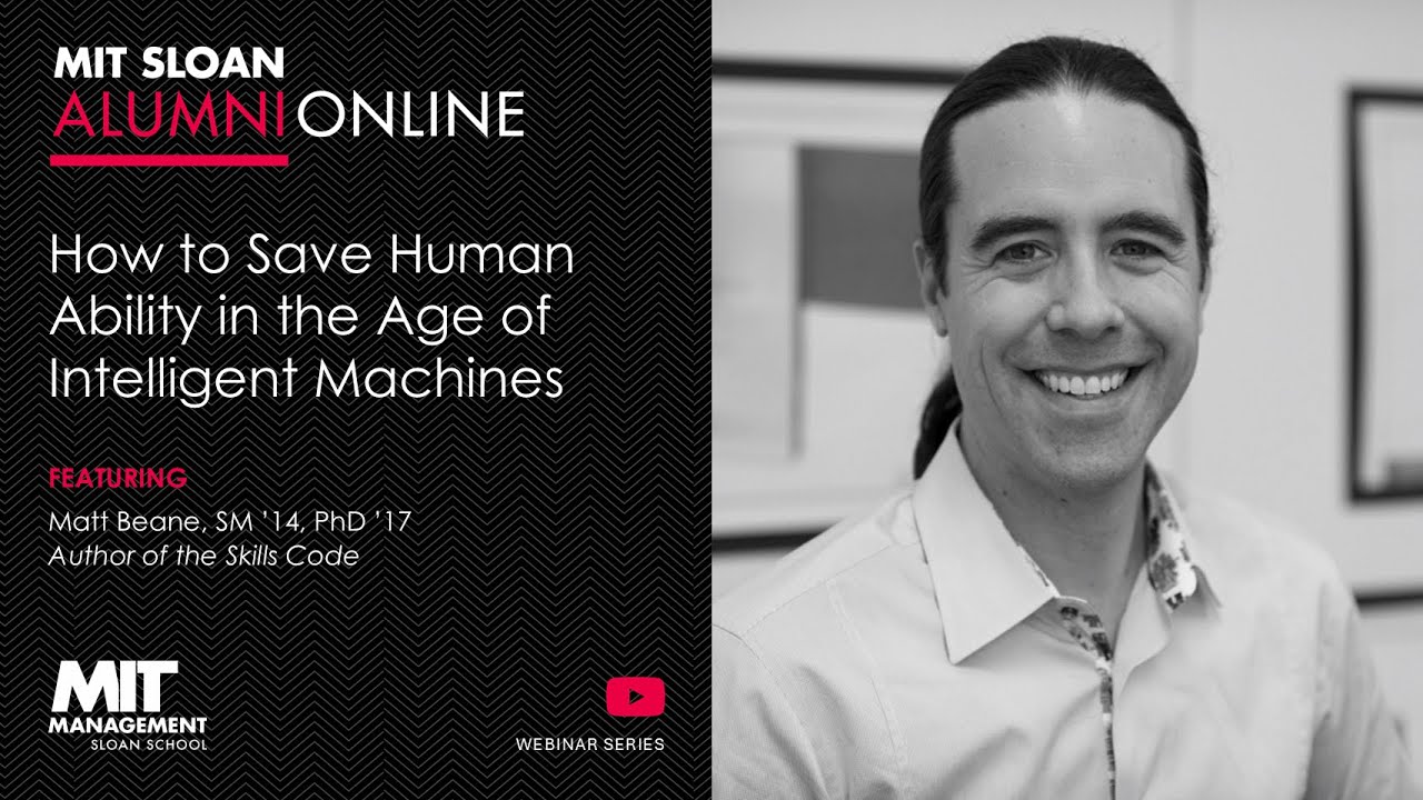 MIT Sloan Alumni Online: Matt Beane, SM '14, PhD '17 - YouTube