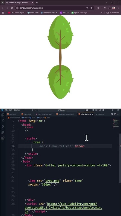 Tutorial CSS3 membuat bayangan/refleksi pada gambar - YouTube