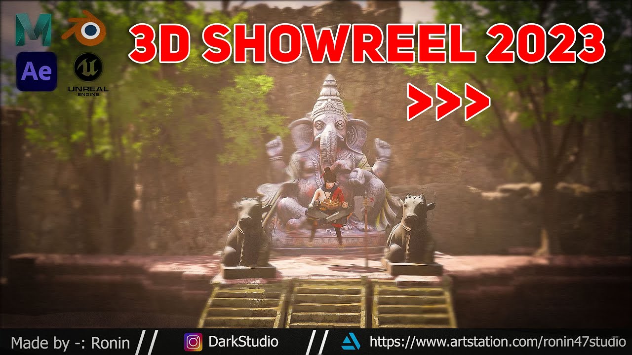 3D showreel 2023 // environment / game assets / hardsurface / product promotion / Rendering ...