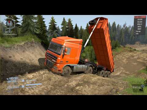 LIVE🔴 Spintires: MudRunner - DAF XF 105.460 Truck Driving upphill #spintires 2026