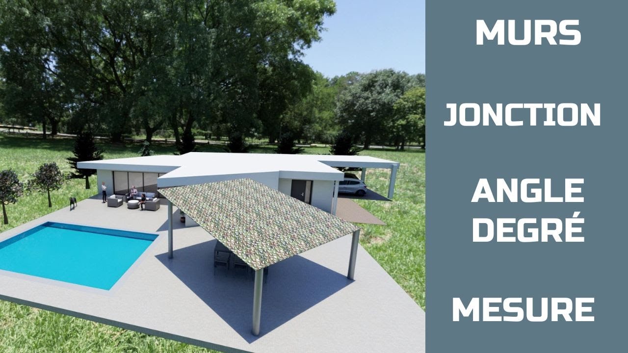 Kozikaza tuto murs, jonction, angle degré et mesure - YouTube