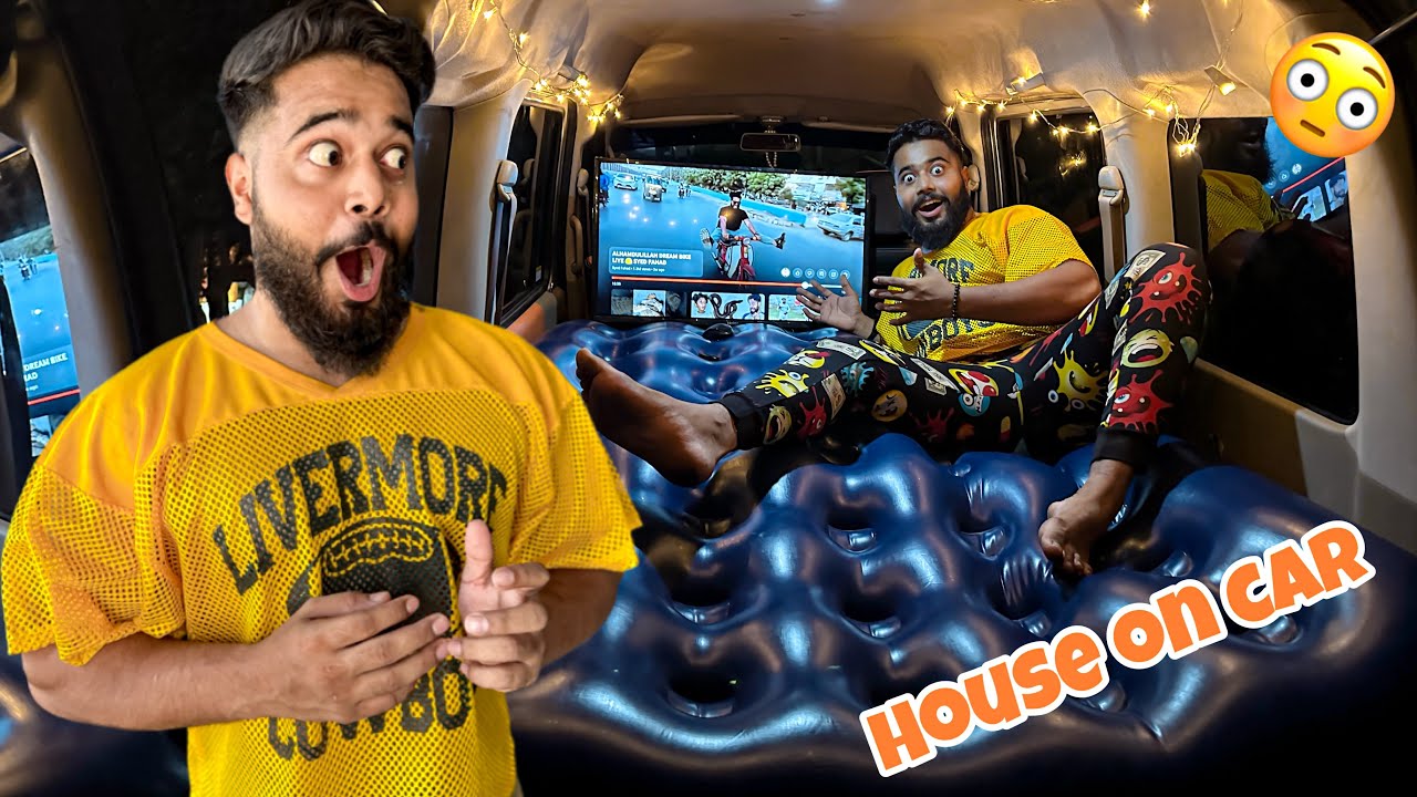 WE MADE REAL HOUSE 🏠 IN CAR | 5 STAR lUXURY | SYED FAHAD - YouTube