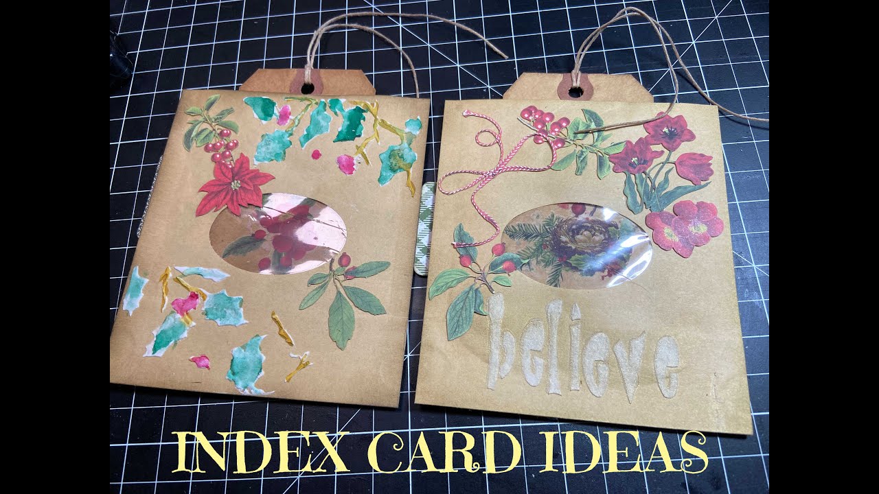 Craft With Me Using Index Cards - YouTube