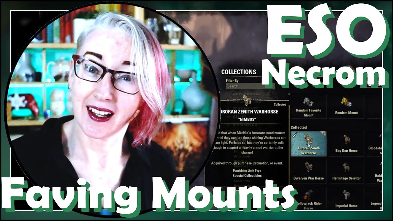 Favouriting Mounts - QoL improvement📓 ESO Necrom | Icy Talks #ESO # ...