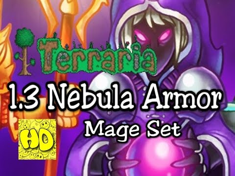 Terraria 1.3 Nebula Armor - Best Mage Set (1.3 new armor) - YouTube