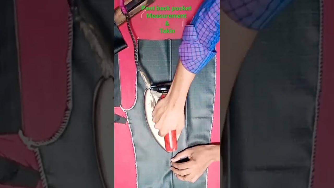 pant back pocket measurements - YouTube