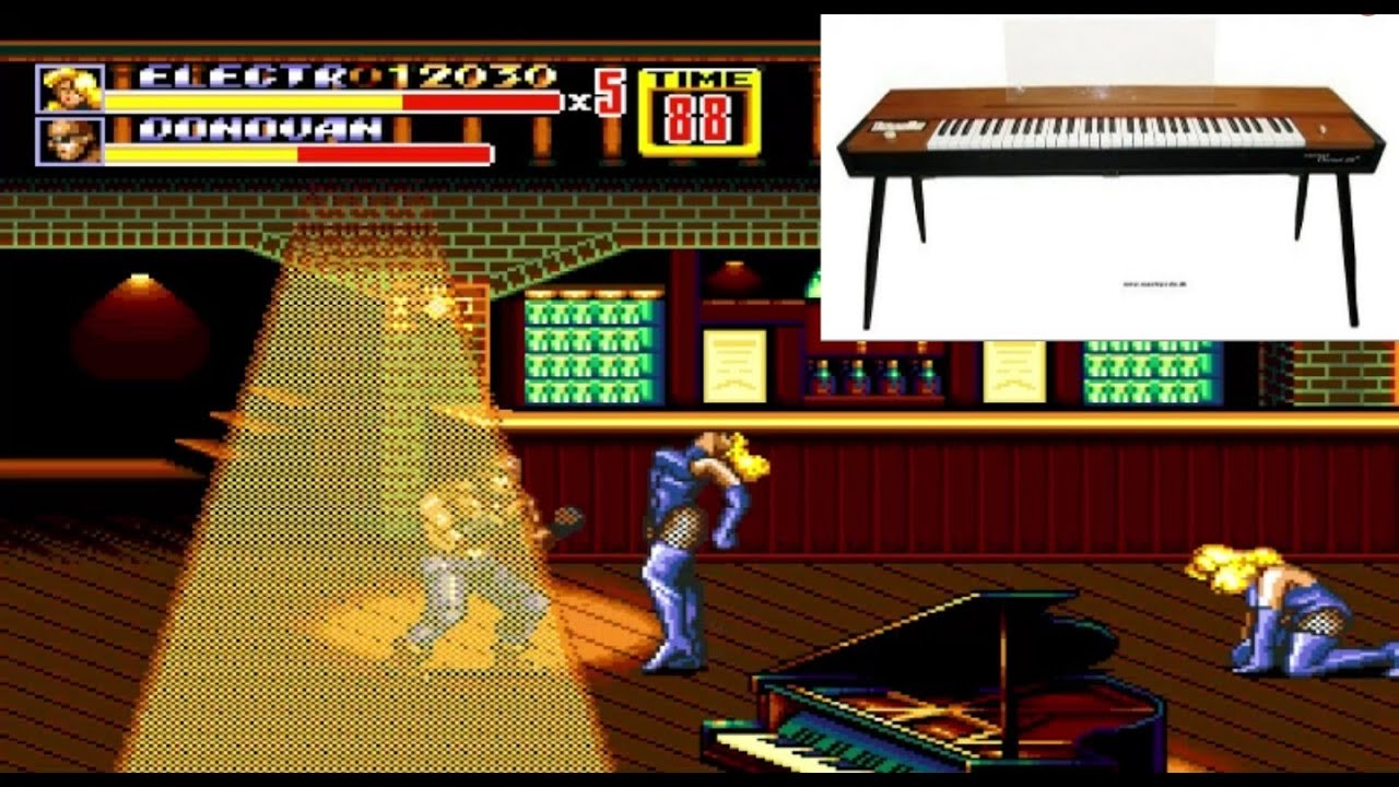 Streets of Rage 2 In the Bar Piano + Metal Syn Pad + Clavinet + SFX Sci ...