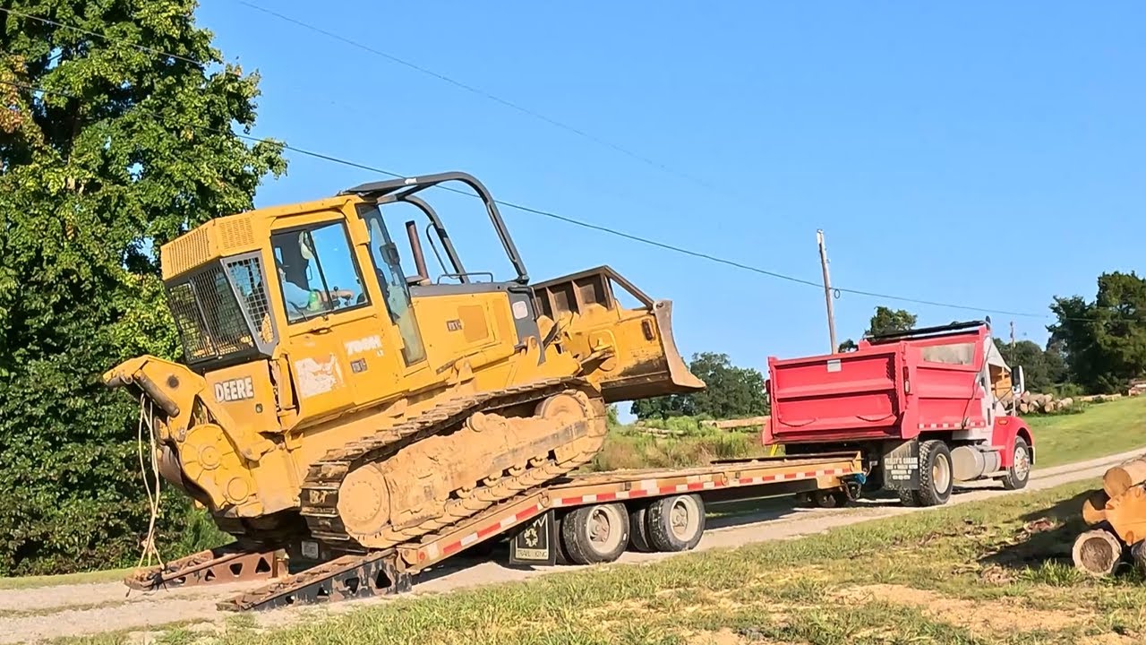 Sometimes you need the John Deere dozer at the Log Yard ...