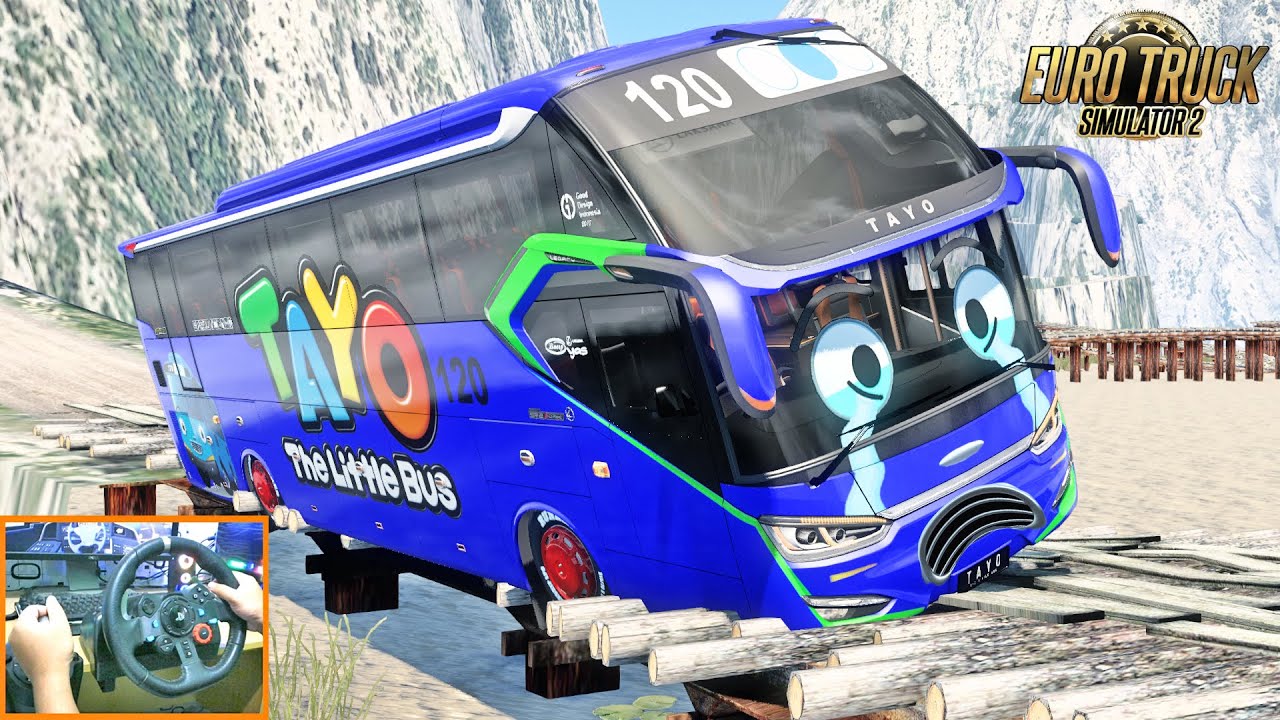 Bus Tayo Si Pemberani, Melewati Lembah Yang Terjal | ETS 2 Bus Mod Indonesia - YouTube