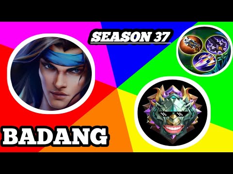 BADANG NEW SEASON 37 !BEST HERO GAME PLAY TOP1 GLOBAL but build rank up ...