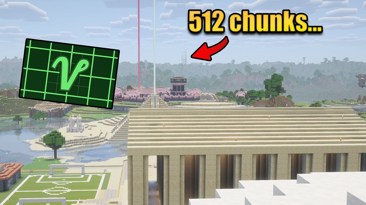 J’ai mis 512 chunks de render distance… et ça tourne sans problème! LE ...