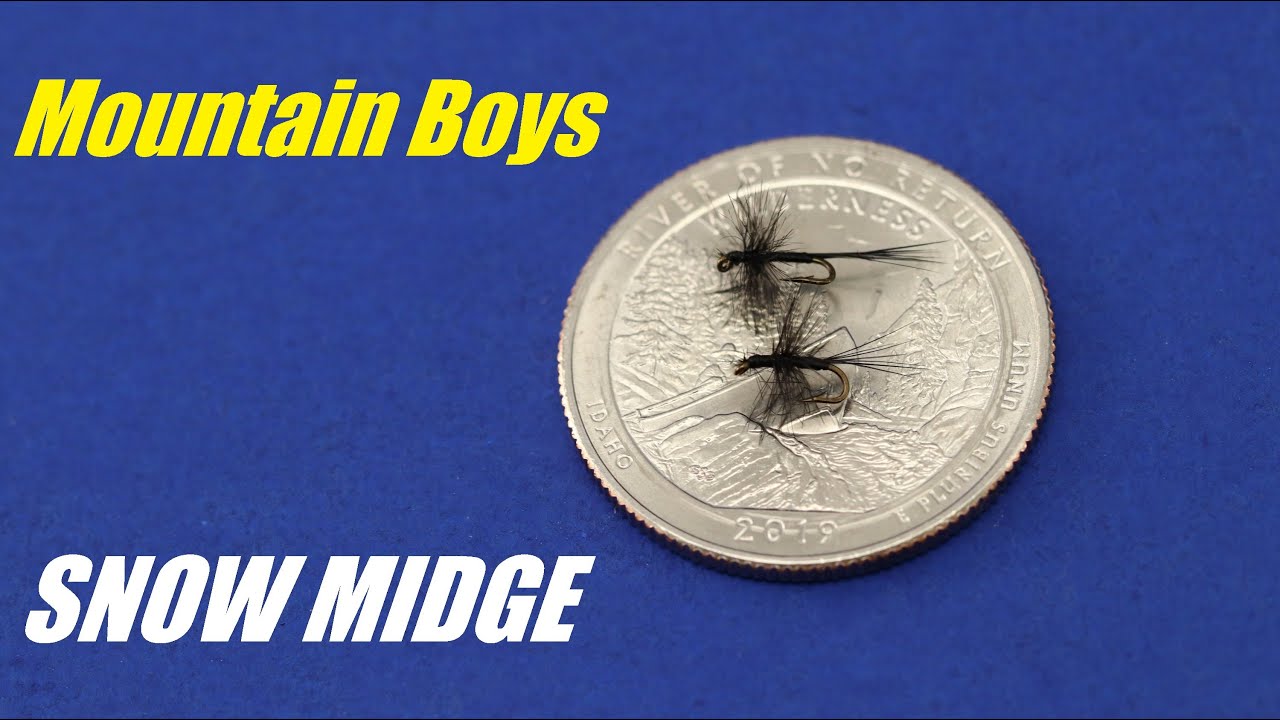 How to tie a Snow Midge: a GO TO Winter Dry Fly - YouTube