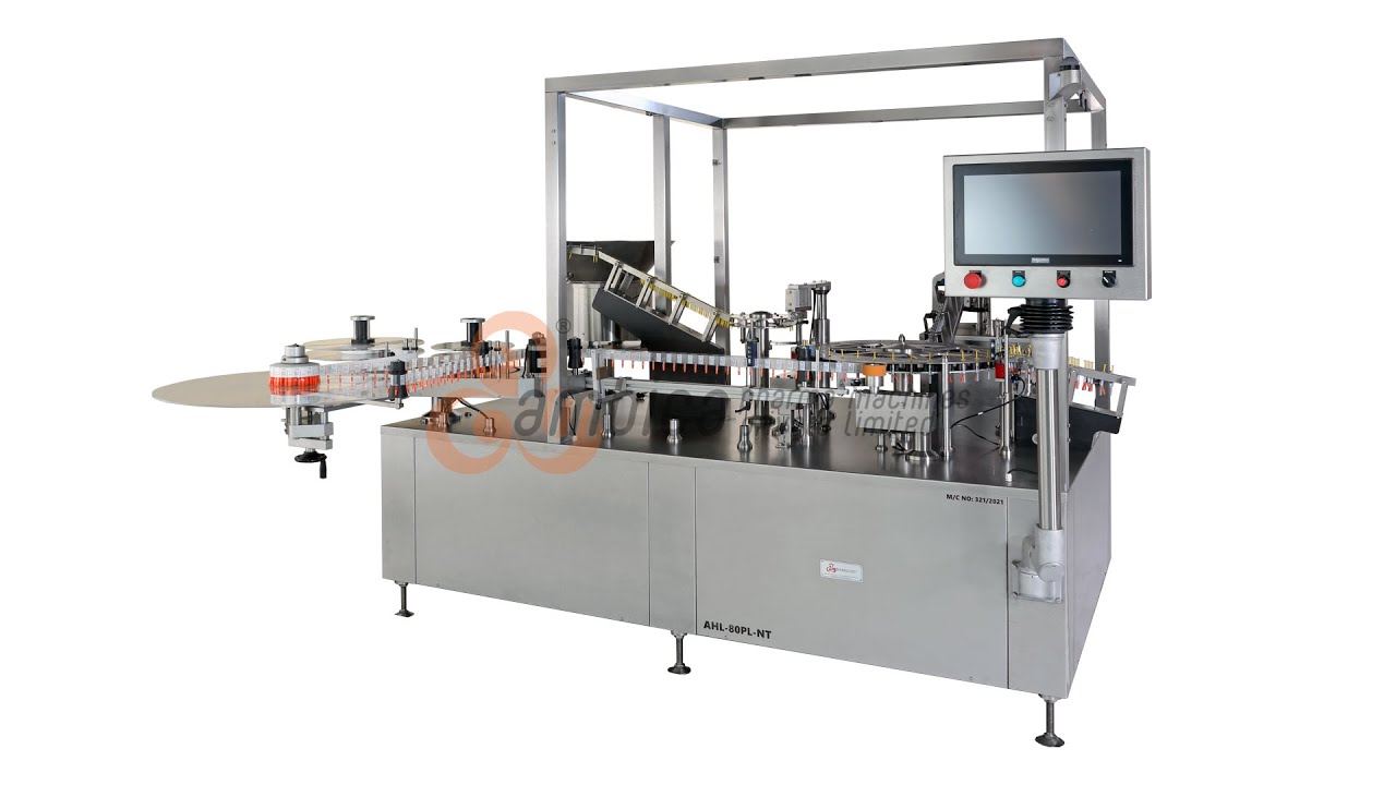 Automatic Plunger Rod Insertion and Needle Trap Labelling Machine for ...