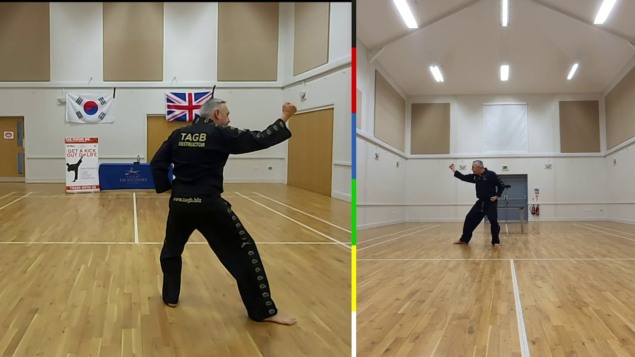 Pattern Joong Gun Tul 4th Kup (ITC) Blue belt - YouTube