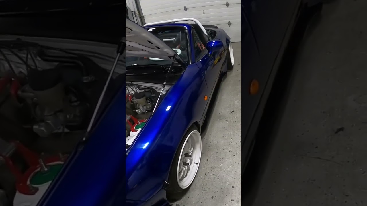 WIDEBODY BOOSTED MIATA GETTING READY FOR THE DYNO! - YouTube