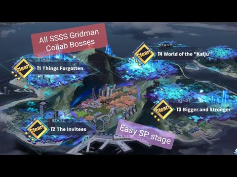 [SSSS.Gridman x Azur Lane] All Collab Bosses - YouTube