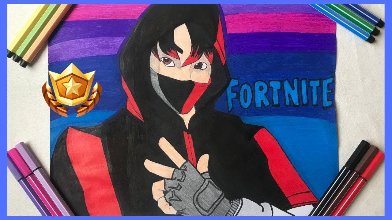 COMO DIBUJAR IKONIK FORTNITE TEMPORADA 9/ HOW TO DRAW IKONIK FORTNITE ...