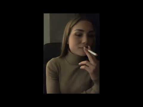 Dark smoking blonde girl