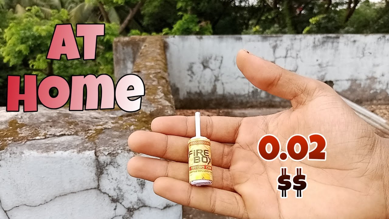 How To Make Cracker with paper// using matches//Diy cracker #fireworks ...