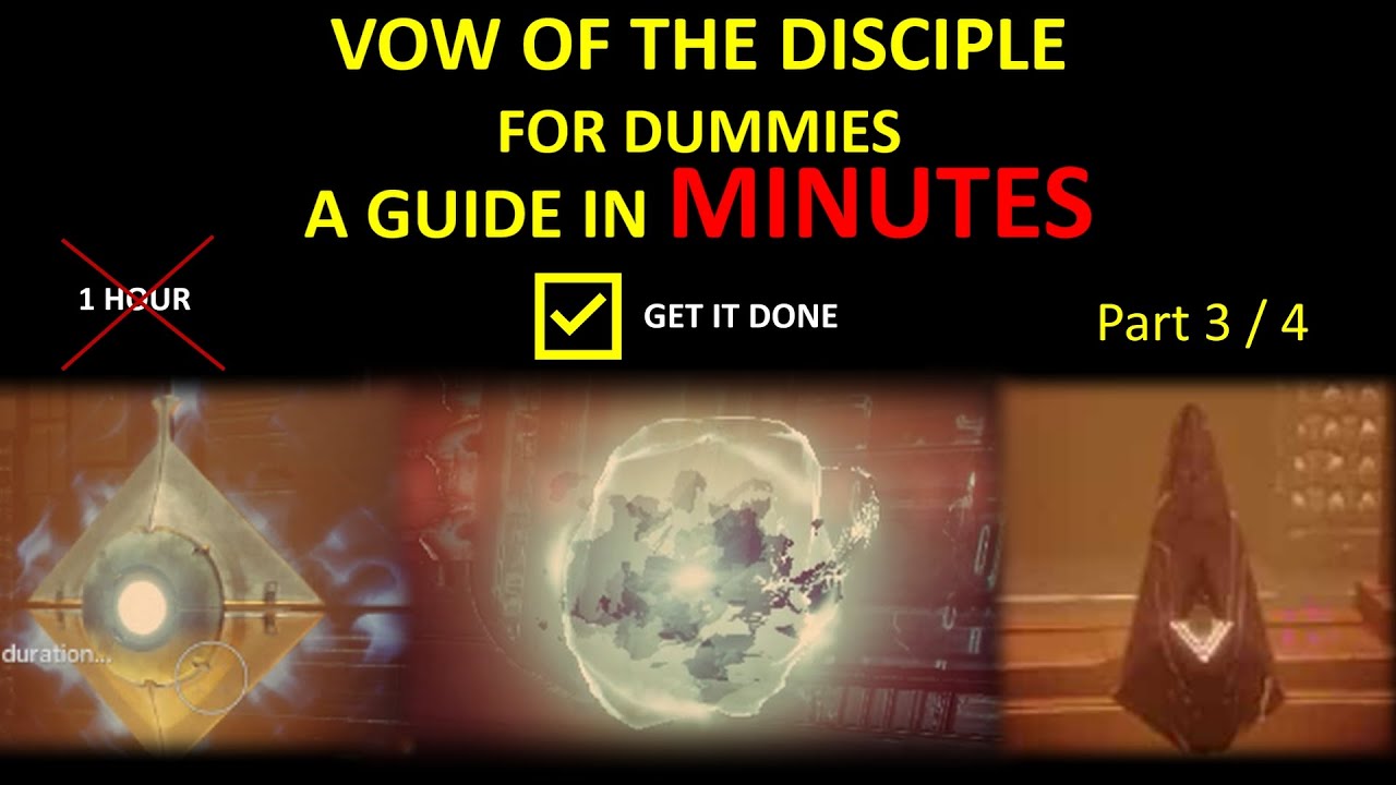 Destiny 2: VOW OF THE DISCIPLE RAID EXHIBITION - GUIDE IN MINUTES ...