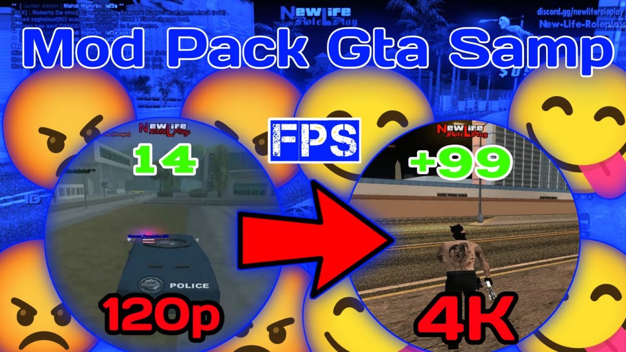 Gta San Andreas Mod Graphique | High Quality 🎆 | High FPS 🔥 - YouTube