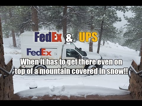 FedEx & UPS...Mountain, Snow, no problem! - YouTube