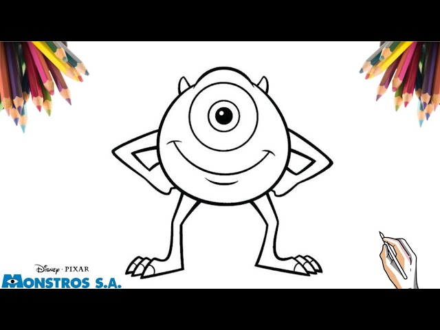 Como Desenhar Monstros Inc Mike Passo A Passo How To Draw Mike