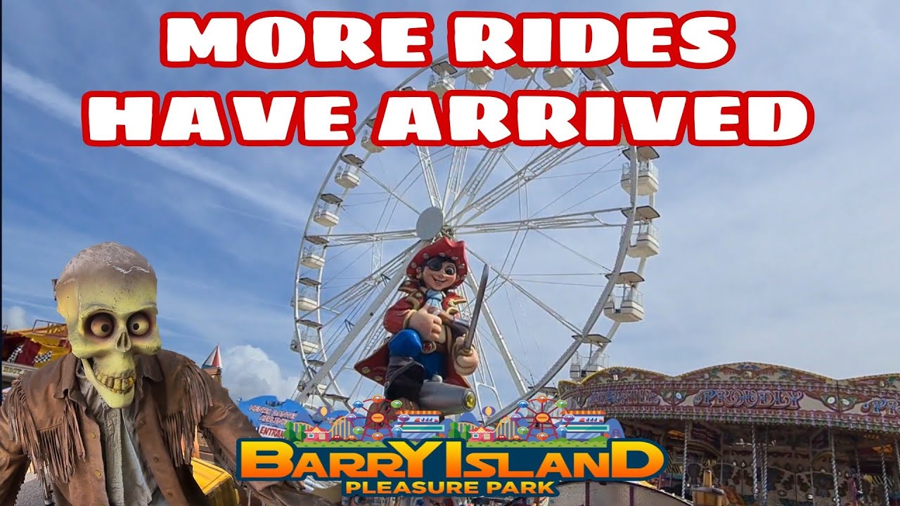 MORE RIDES HAVE ARRIVED AT BARRY ISLAND PLEASURE PARK - YouTube