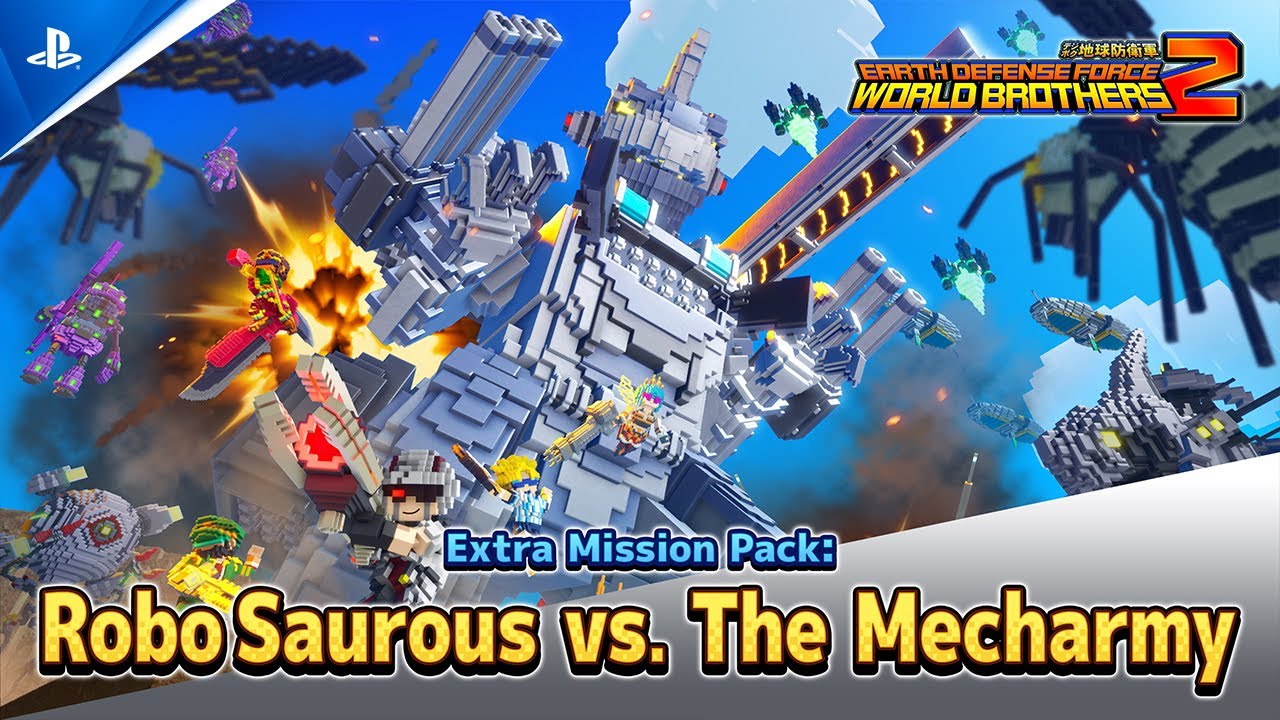 Earth Defense Force: World Brothers 2 - DLC Trailer: Robo Saurous vs ...