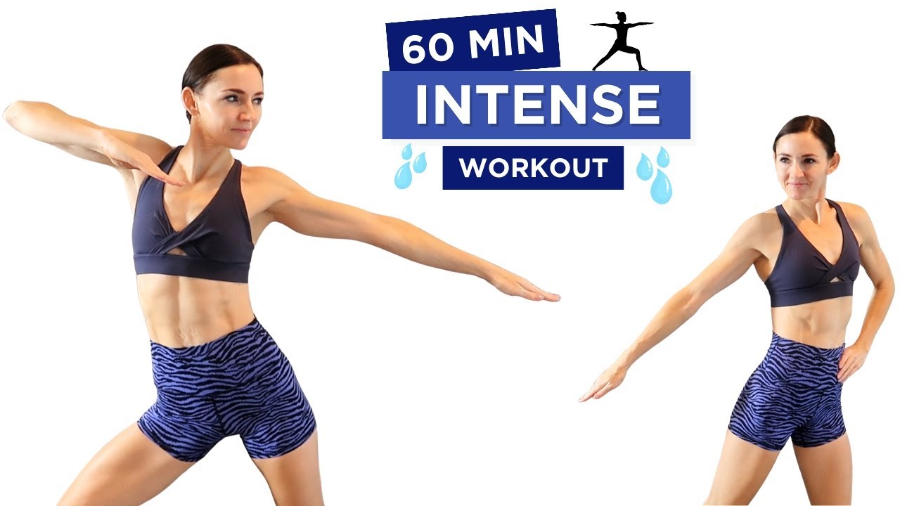 60 MIN INTENSE HIIT WORKOUT - (Advanced), No Equipment, No Repeats ...