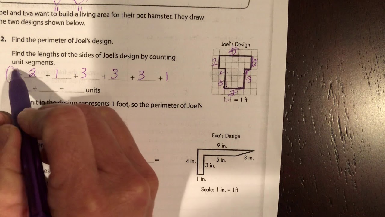 Lesson 16-1 Reteach perimeter - YouTube