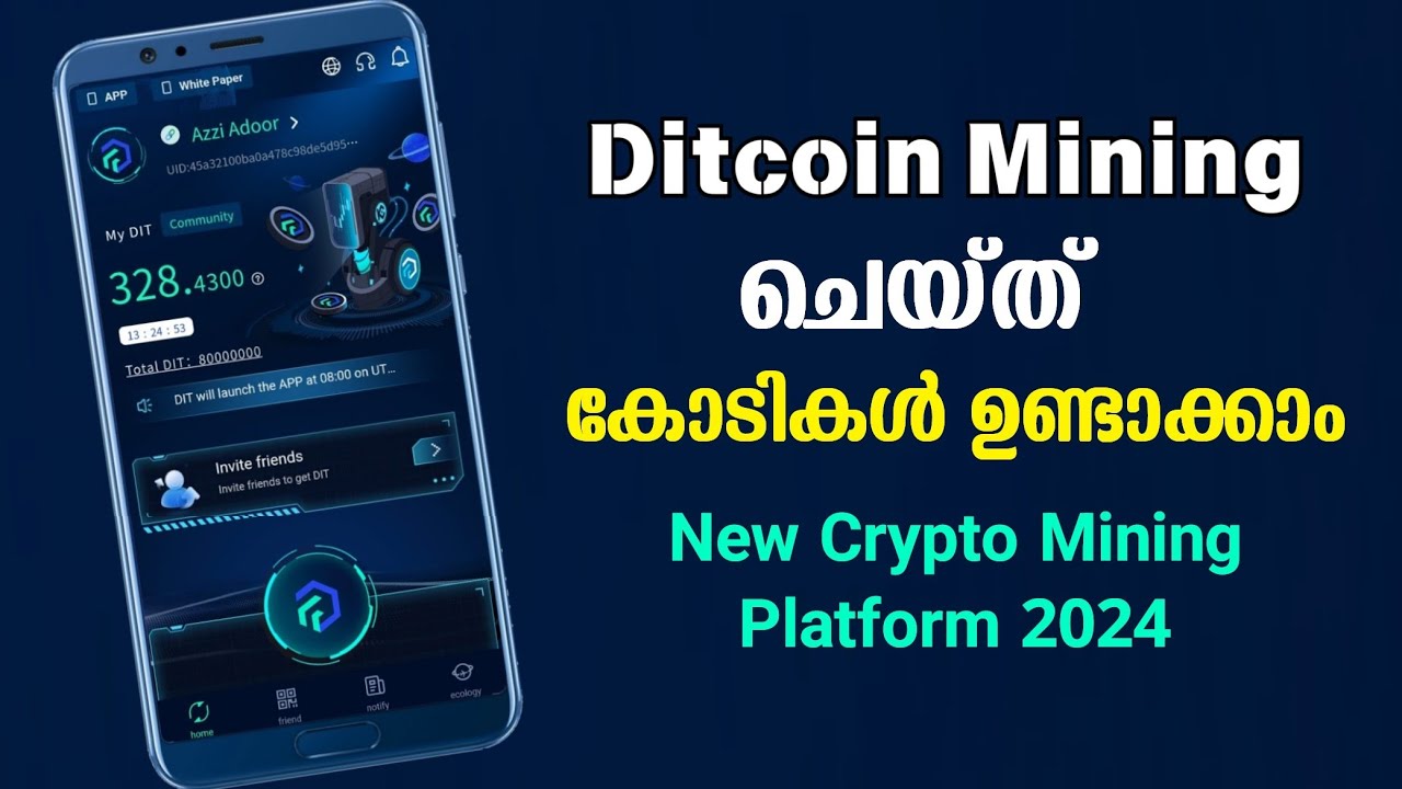 Ditcoin Mining App 2024 | How to register dit coin app | $Dit Coin ...
