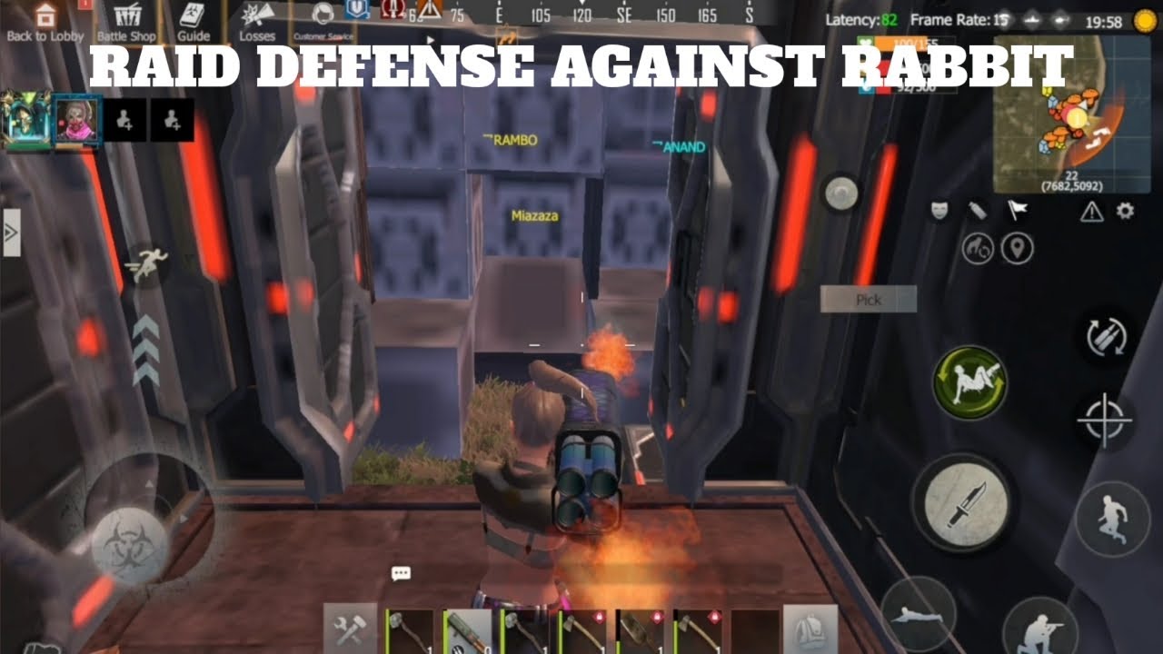 RAID DEFENSE AGAINST RABBIT ON LASTISLANDOFSURVIAL #lios # ...