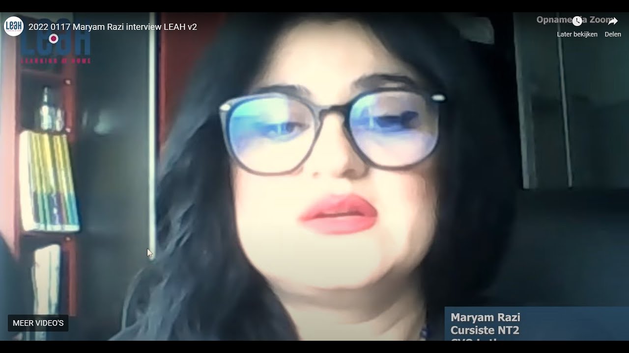 2022 0117 Maryam Razi interview LEAH v2 - YouTube