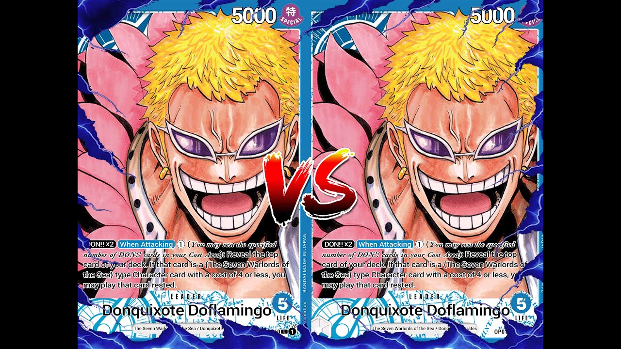 One Piece Card Game Locals Finasls OP07 Blue Donquixote Doflamingo vs ...