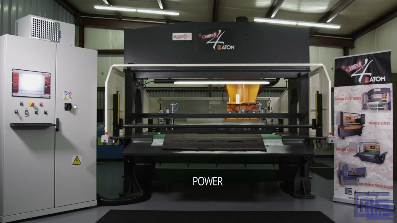 Chiesa CNC Traveling Head Die Cutting Presses - YouTube
