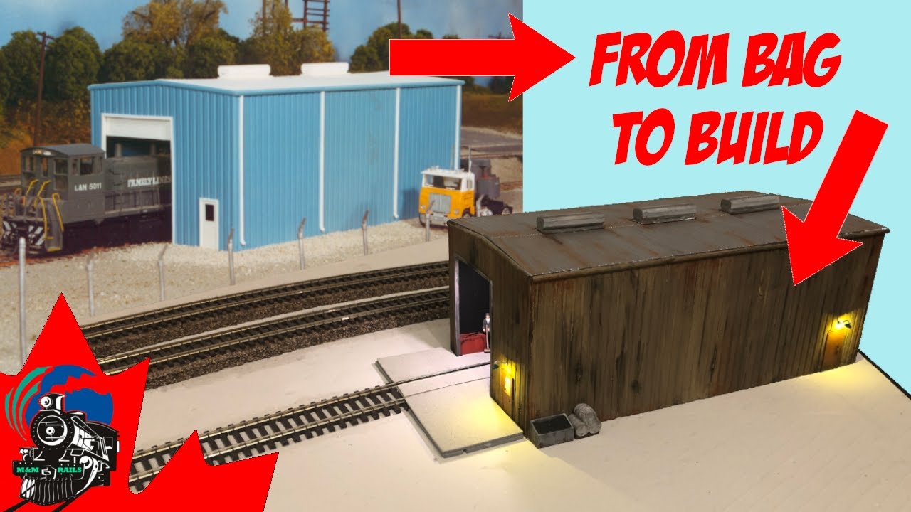 Small Engine House - Pikestuff Kitbasher Series - Start to Finish - YouTube