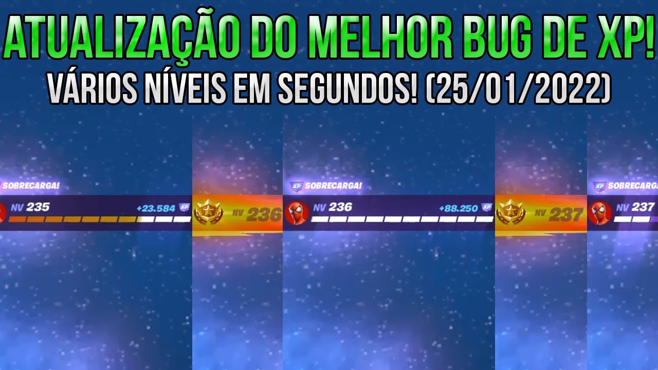 ATUALIZAÇÃO do MELHOR Bug de XP Fortnite para VÁRIOS NÍVEIS - Fortnite ...