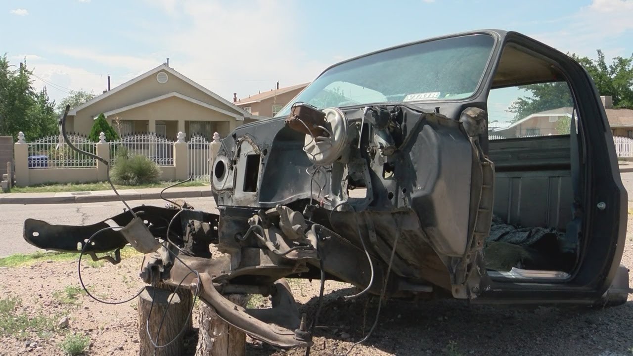 Albuquerque residents complain of 'eyesore' on display for months - YouTube